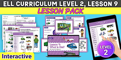 ELL Curriculum: Level 4, Lesson 11 How Many Are There? Worksheet