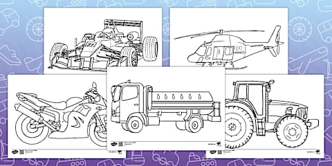 Motorcycle Colouring Pages | OSHC Resources | Twinkl