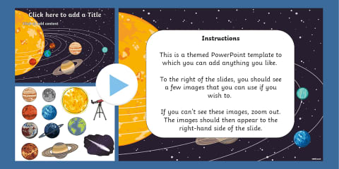 Shooting for the Stars PowerPoint - Space | Solar System