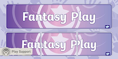 Dramatic Play Icon Display Banner