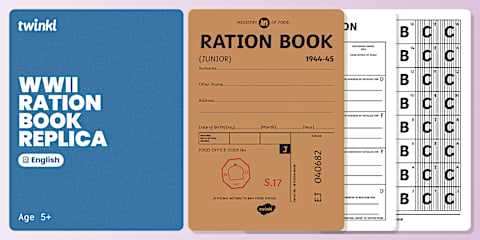 Rationing in the Second World War Activity Sheet