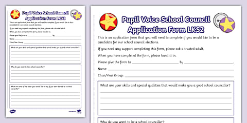 School Council Application Form