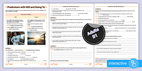 Predictions with Will and Going To PowerPoint [Adults, B1]