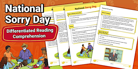 National Sorry Day Worksheet