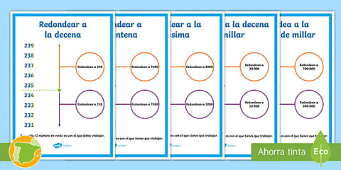 Tarjetas de emparejar: Redondear a la decena más cercana - Números enteros