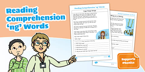 Reading Comprehension - 'ch' Words'