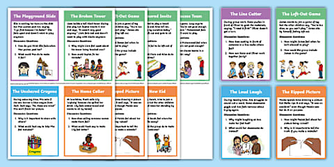 Social Skills Scenarios Cards - Social Scenarios For Kids