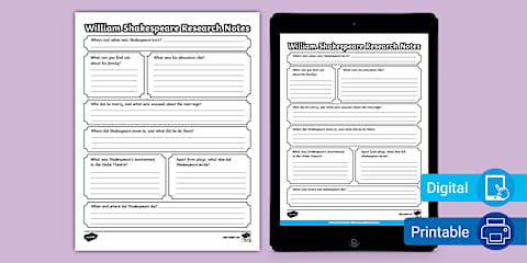 All About William Shakespeare PowerPoint & Google Slides for 3rd-5th Grade
