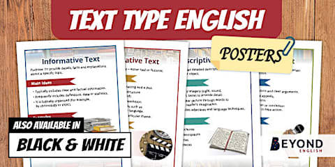 Australian Curriculum Types of Text Posters