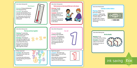 New Year Idioms Cards
