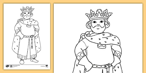 Royal Celebration Picture and Word Colouring Sheets