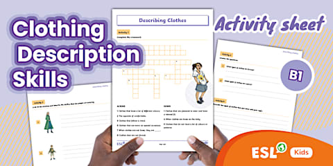 ESL Clothes and Accessories Vocabulary Lesson [Teens, A2-B1]
