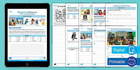 Kindergarten Outside Time Reading Test Prep Worksheet for ELL | WIDA ...