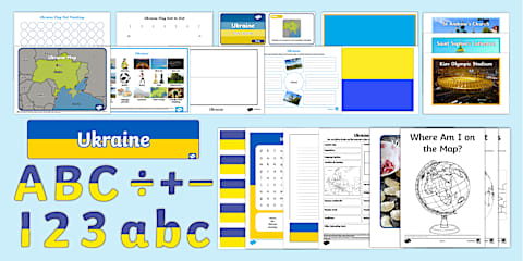 KS1 All About Ukraine Reading Comprehension Activity