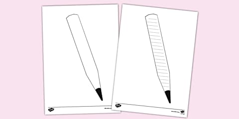 Pencil Writing Template