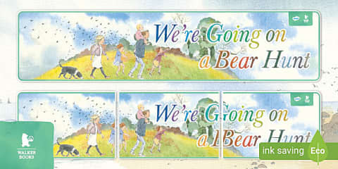 We're Going On A Bear Hunt Cut and Stick Story Map