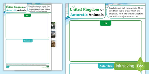 What I Would Take to the Antarctic Activity Sheet