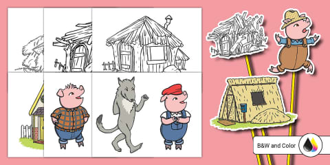 The Three Little Pigs Houses Craft