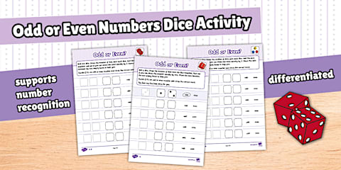 Odd and Even Numbers Movement Sequence Challenge Cards