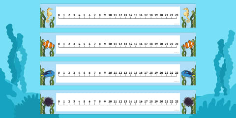 Under the Sea Number Line (0-30)