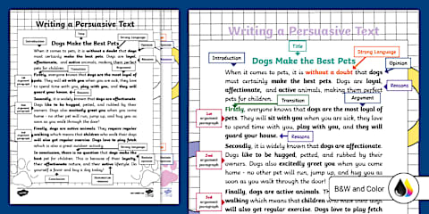 Persuasive Strategies Writing Worksheet for 6th-8th Grade