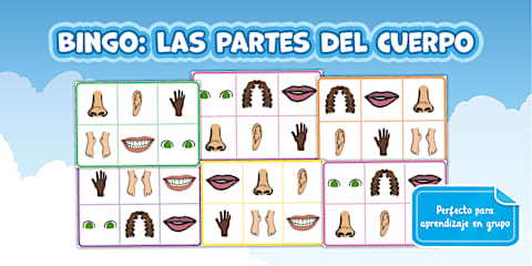 Tapete de palabras: Partes del cuerpo | Spanish Body Parts Word Mat