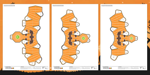 3D Halloween Printable Bat Template