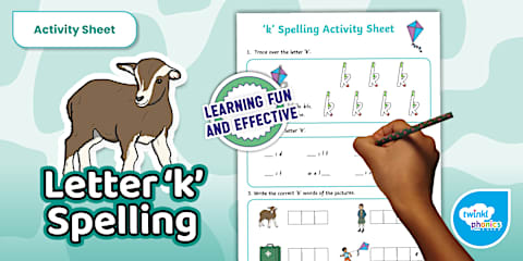 Letter 'l' Spelling Activity Sheet