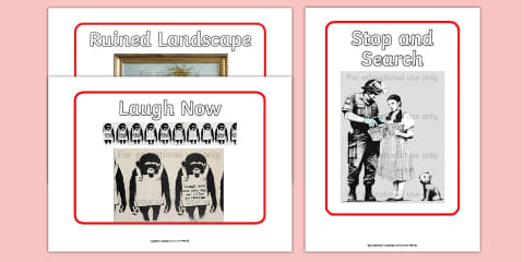 Banksy Street Art Worksheet