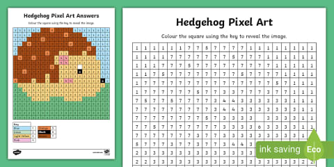 Duck Pixel Art Template