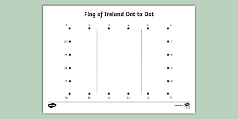 Ireland Flag Fact File Template