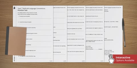 Year 7 NAPLAN Spelling Resource