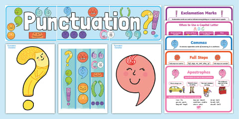 Editable Punctuation Bookmarks - punctation, punctuation bookmarks ...