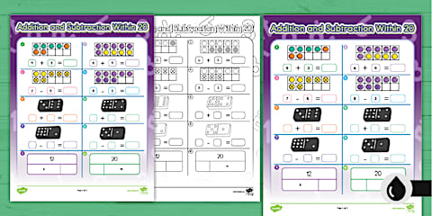 Addition and Subtraction With No Regrouping Mini Assessment French