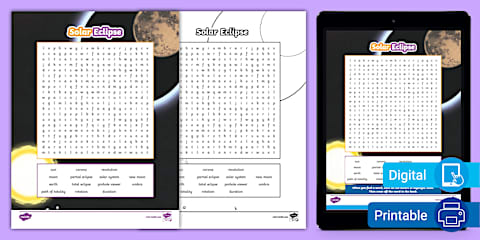 Fourth Grade Solar Eclipses Reading Passage Comprehension Worksheet
