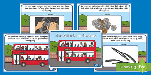 The Wheels on the Bus Mark-Making Pattern Cards