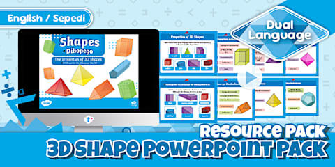 Grade 4 Maths - Term 3 - 3D Shape PowerPoint Pack - IsiXhosa/English ...