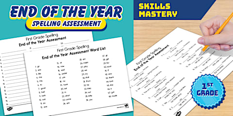 First Grade End of the Year Grammar Assessment