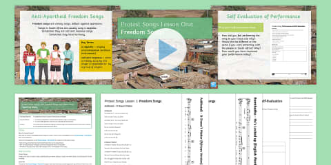 Civil Rights Protest Song Worksheet
