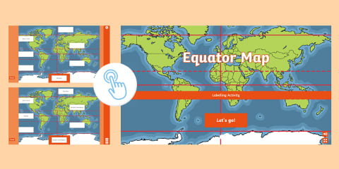Equator, Tropics, Hemispheres and Poles Map
