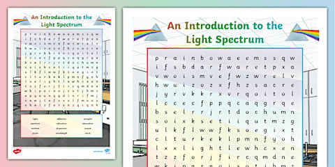 Light and Shadow Word Search