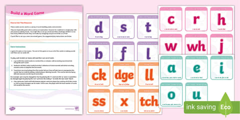 Spelling ea Words (short e) Word Cards