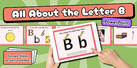 'B' Letter Identification Activity Sheet
