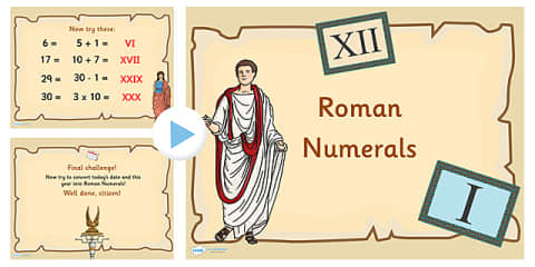 Roman Numerals Rules Posters