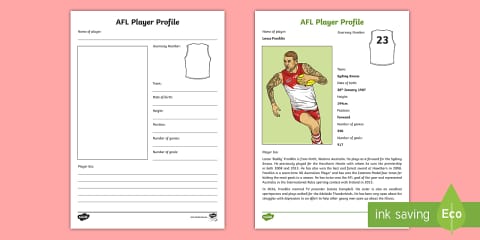 AFL Logo Colouring Page