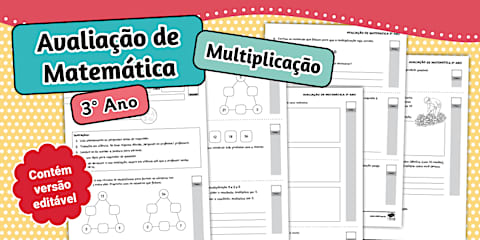 Avaliação de Matemática - 3º Ano - Divisão