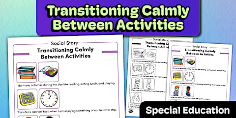 Visual Social Stories for Special Education | Keeping My Hands to Myself
