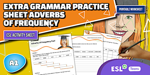 Adverbs of Frequency Word Search