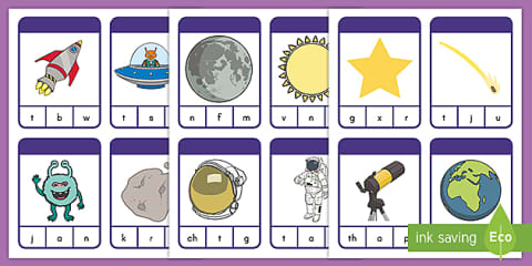 Space Syllables Sorting Worksheet