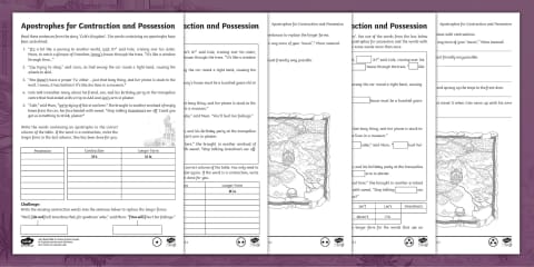 Contractions Activity | Spelling Resources | Twinkl